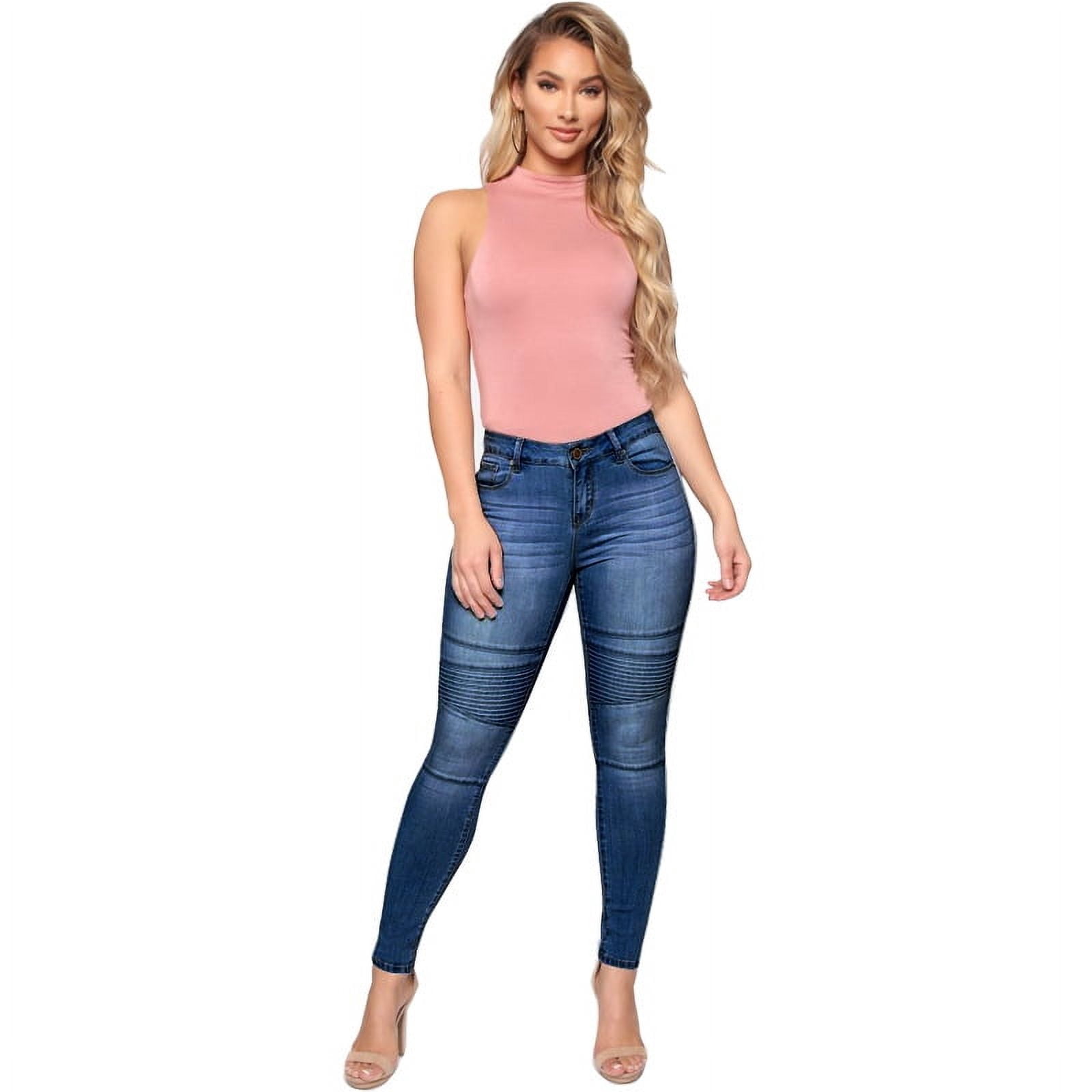 Generic 2025 Autumn and Winter Women's Stretch Denim Blue Pants Denim ...