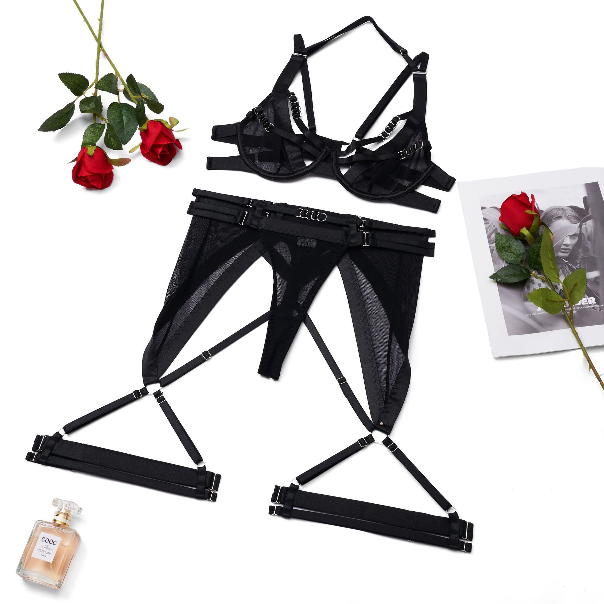Generic 2025 New Complex Craft Heavy Metal Halter Sexy Bra Fun ...