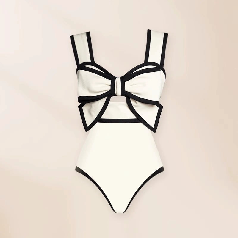 Generic 2025 New Fashion Vacation Sexy Swimsuit Printed Female One Piece Suit Swimsuit Retro