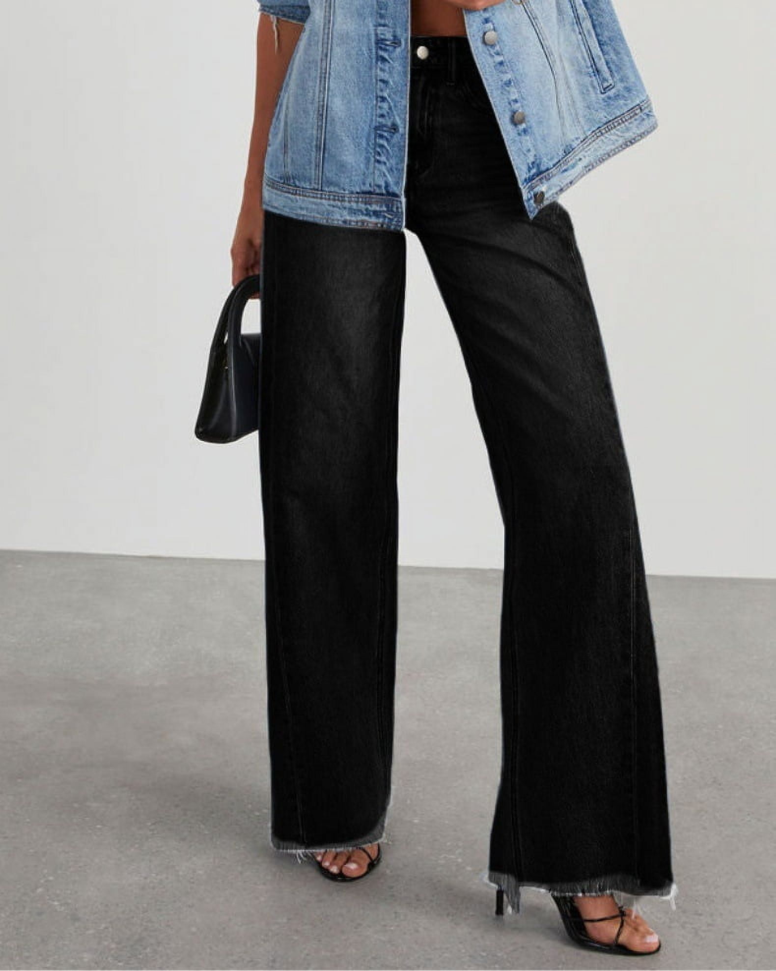 Generic 2025 New Jeans Women Washed Loose Casual Straight-Leg Wide Leg ...
