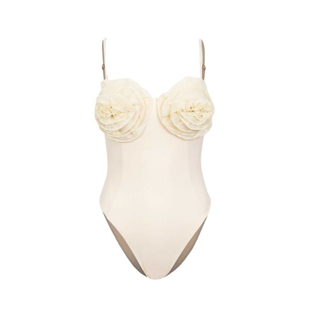 Generic 2025 New One-Piece Swimsuit Flower Cutout Sexy Contrast Color ...