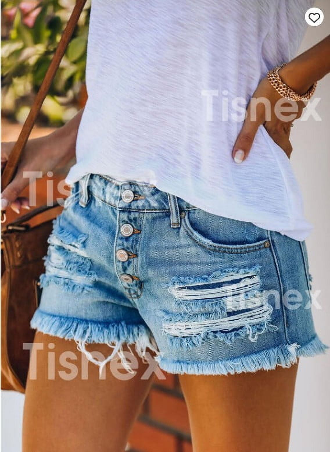 Generic Popular Ripped Denim Shorts for Women - Walmart.com