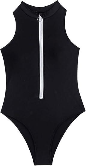 Generic 2025 New Pure Color Zipper Tight Backless Gathered Sexy One ...