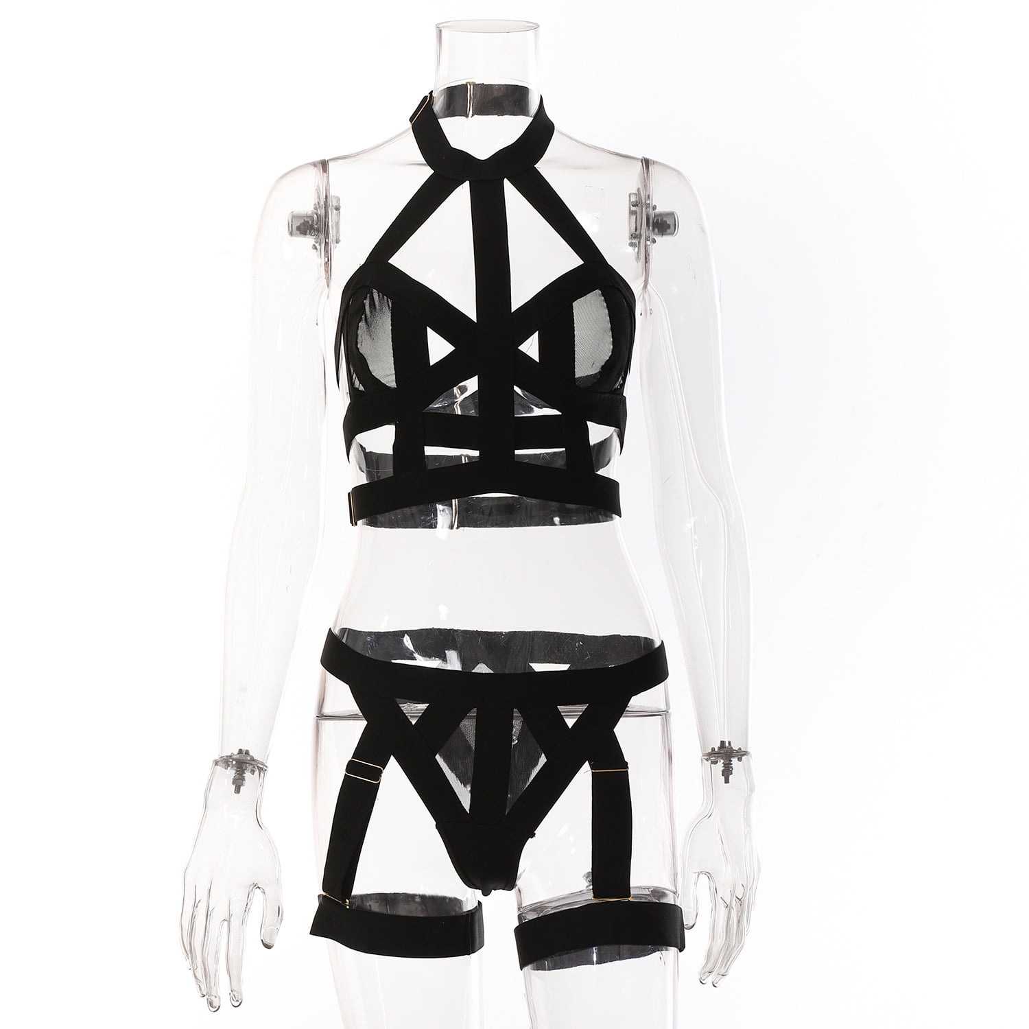 Generic 2025 Sexy Lace Up Hollow Hot Girl Sexy Lingerie Suit Female