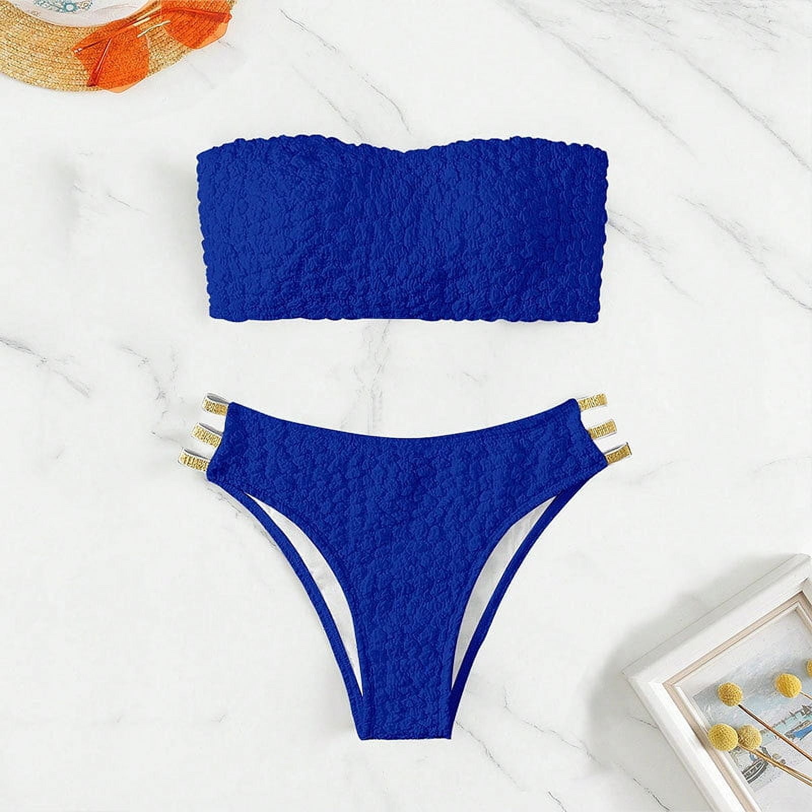 Generic 2025 Sexy Sexy Tube Top Hollow Backless Split Swimsuit High ...