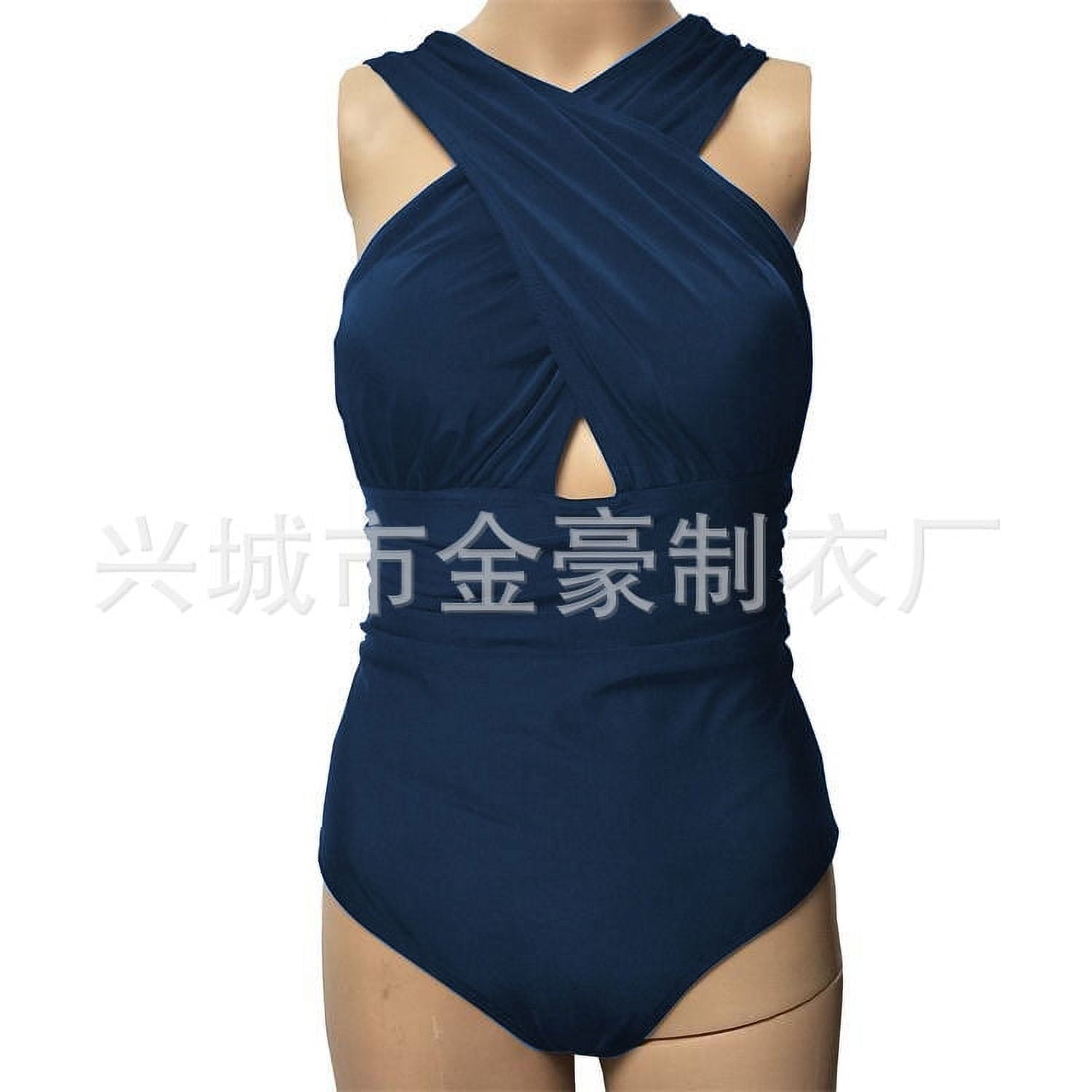 Generic 2025 Sexy Solid Color Chest Cross Covering Belly Thin plus ...