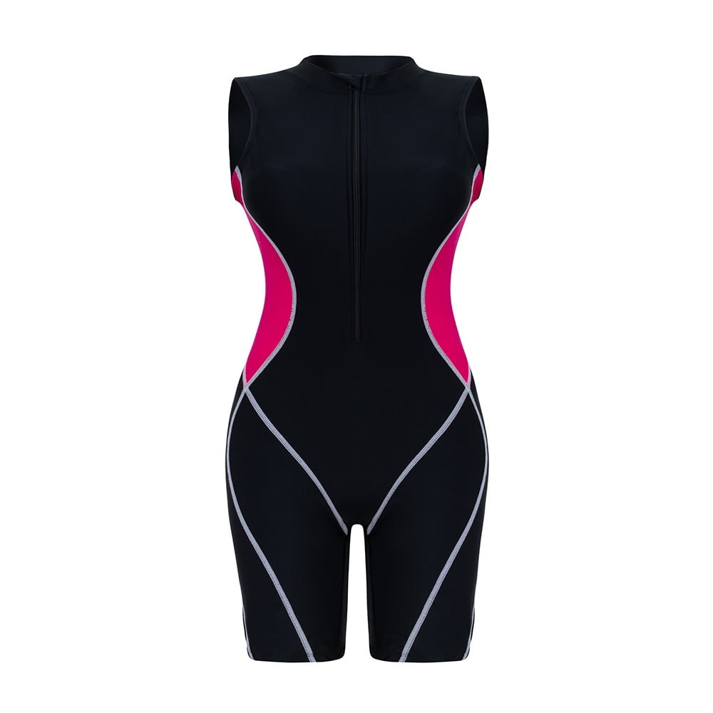 Generic 2025 Siamese Sports Swimsuit Female Sun Protection with Zipper ...