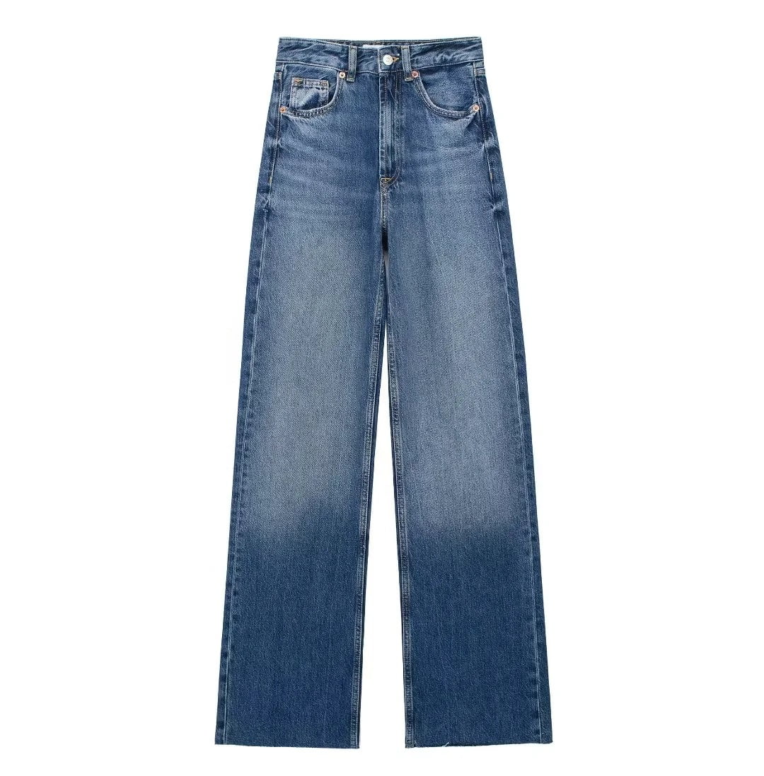 Generic 2025 Spring New Straight Loose Jeans Women Vintage High Waist ...