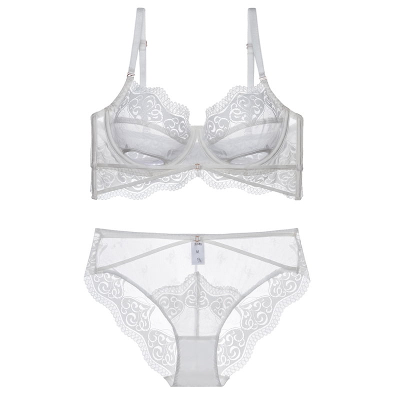 Generic 2025 Spring/Summer New Ultra-Thin Lace Bra Suit plus Size Big ...
