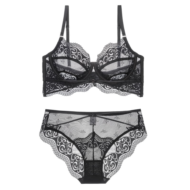 Generic 2025 Spring/Summer New Ultra-Thin Lace Bra Suit plus Size Big ...