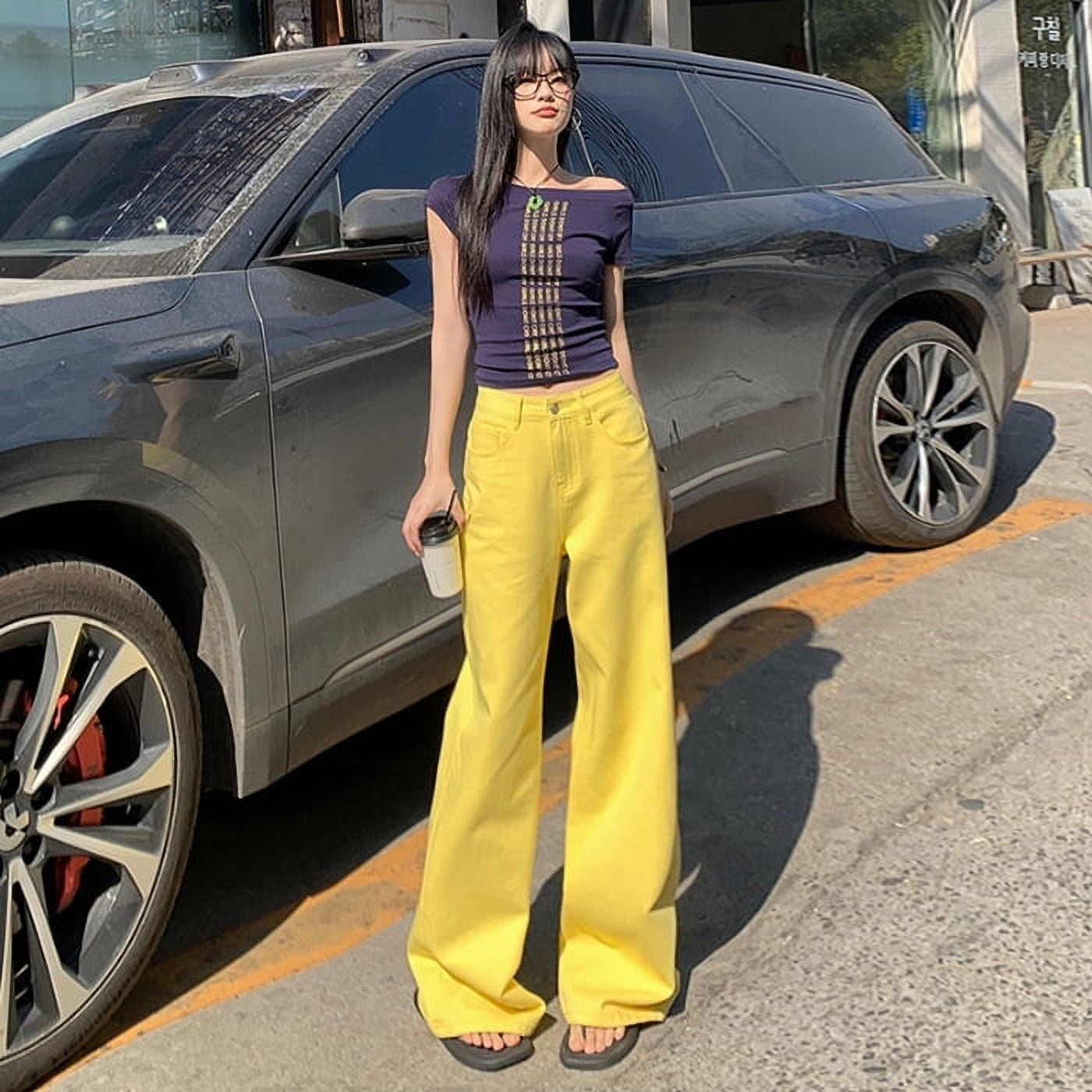 Generic 2025 Straight Wide Leg Jeans Long Pants Multi-Color Lengthened ...