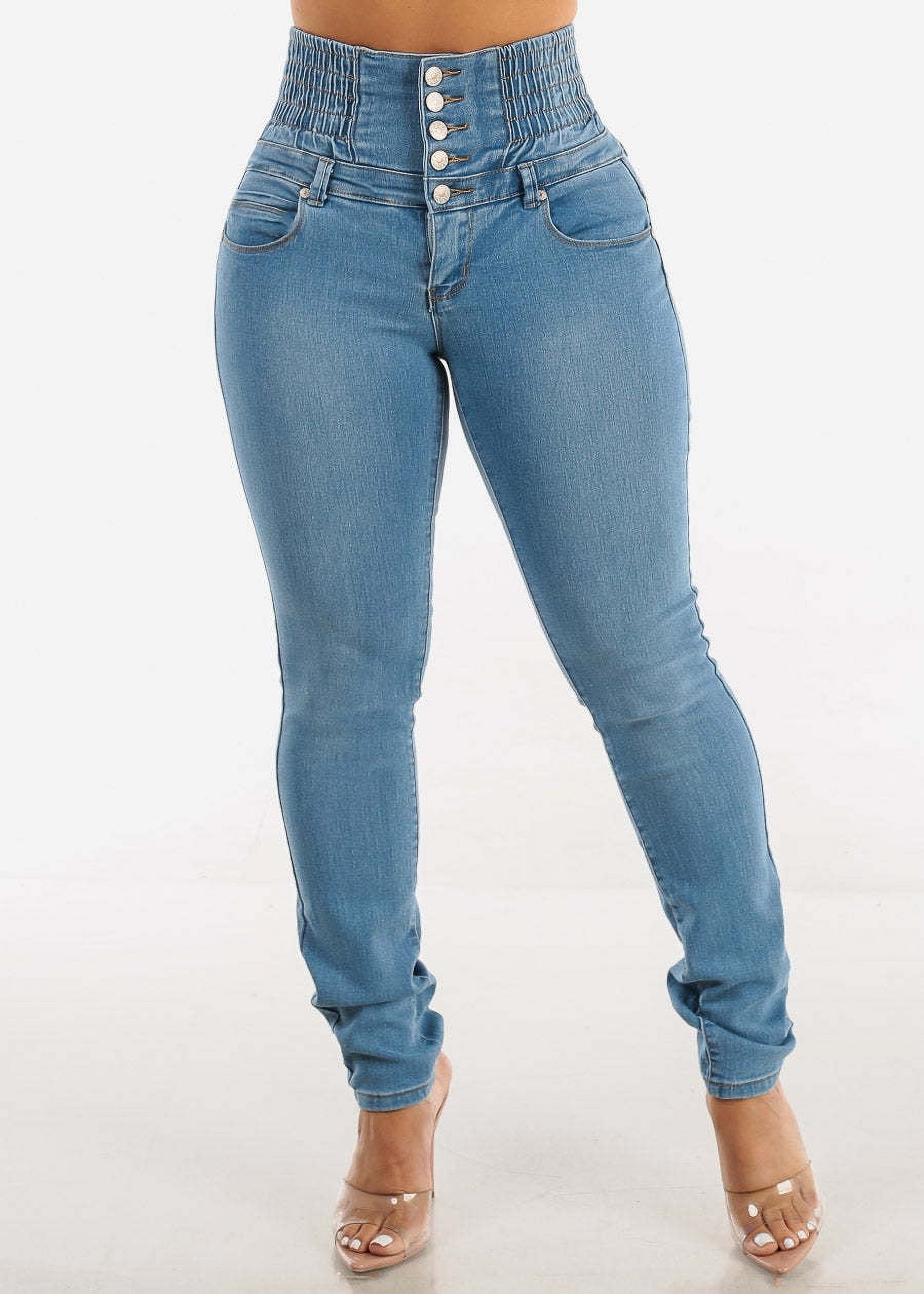 Generic 2025 Stretch High Waist Long Jeans Women's Clothing Spring Slim ...