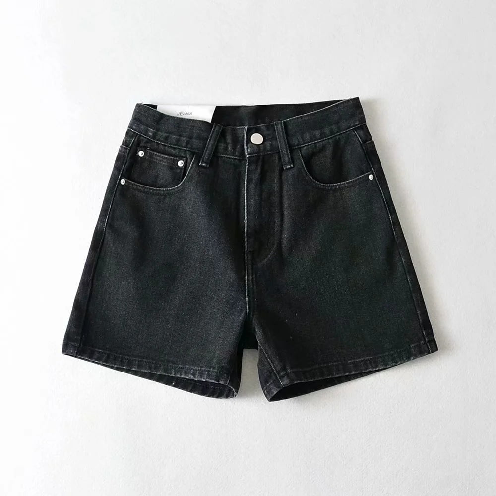 Generic 2025 Summer High Waist Slimming Loose Wide Leg Denim Shorts ...