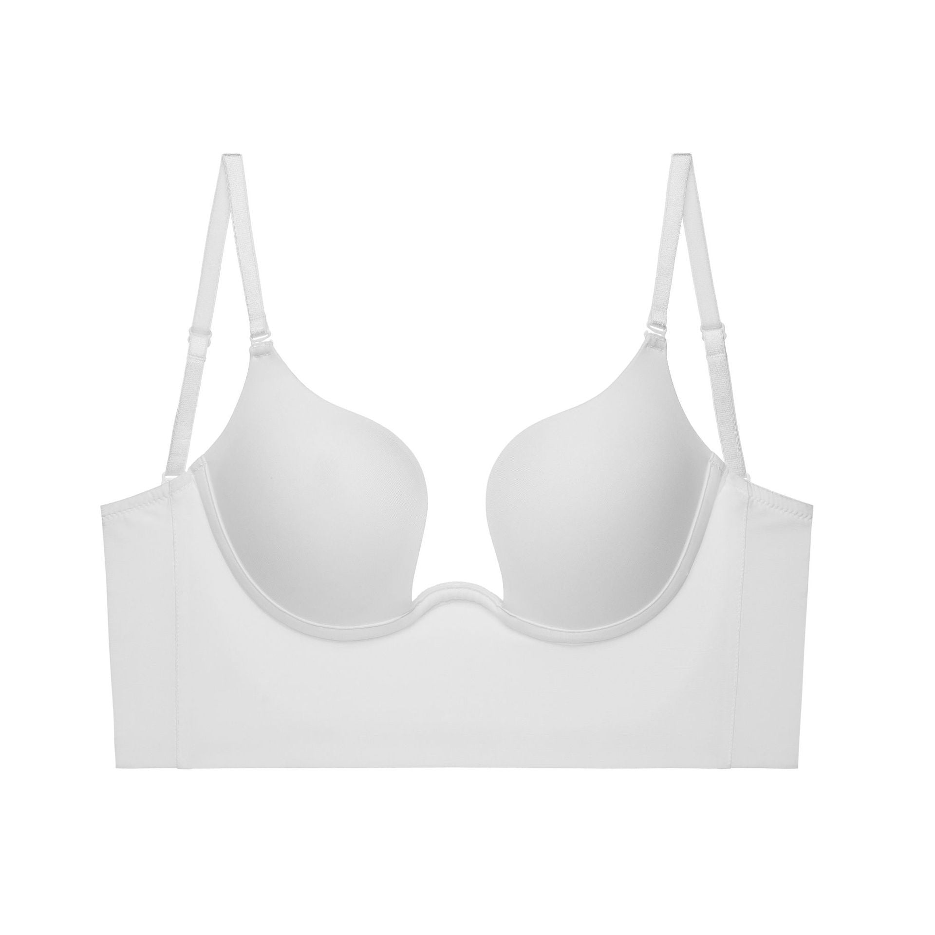 Generic 2025 Summer New Bare Back Bra U-Shaped Glossy Small Breast Push ...
