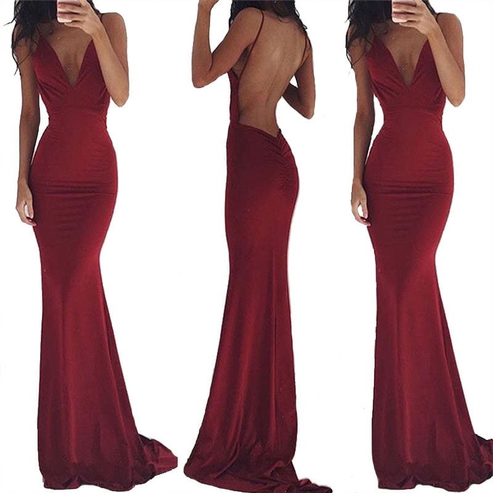 Generic 2025 Women's Dress Fashion Sexy Sling Backless Maxi Dress New ...