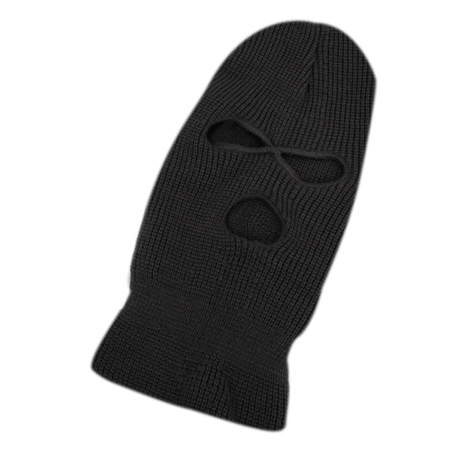 Generic 3-Hole Ski Mask Full Face Woolen Knitted Hat Warm Outdoor ...