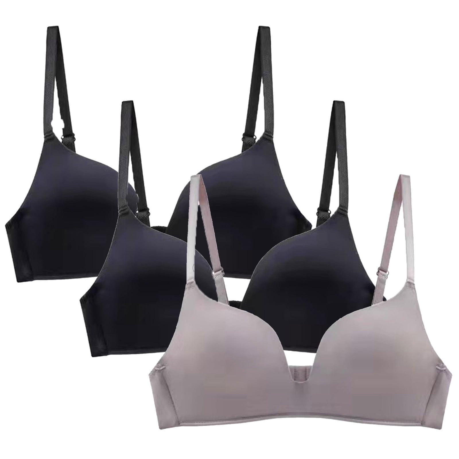 Generic 3 Pack Wirefree Bra - Women's Flexible Soft Foam Wireless No ...