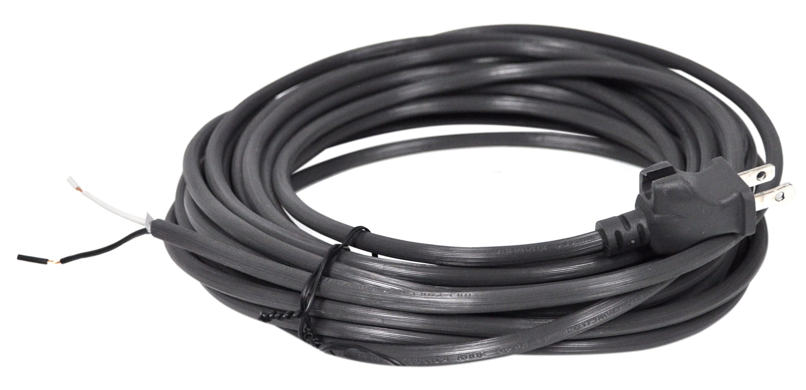 Generic 35 Foot Gray 12A 17/2 Vacuum Power Cord with Polarized Plug ...