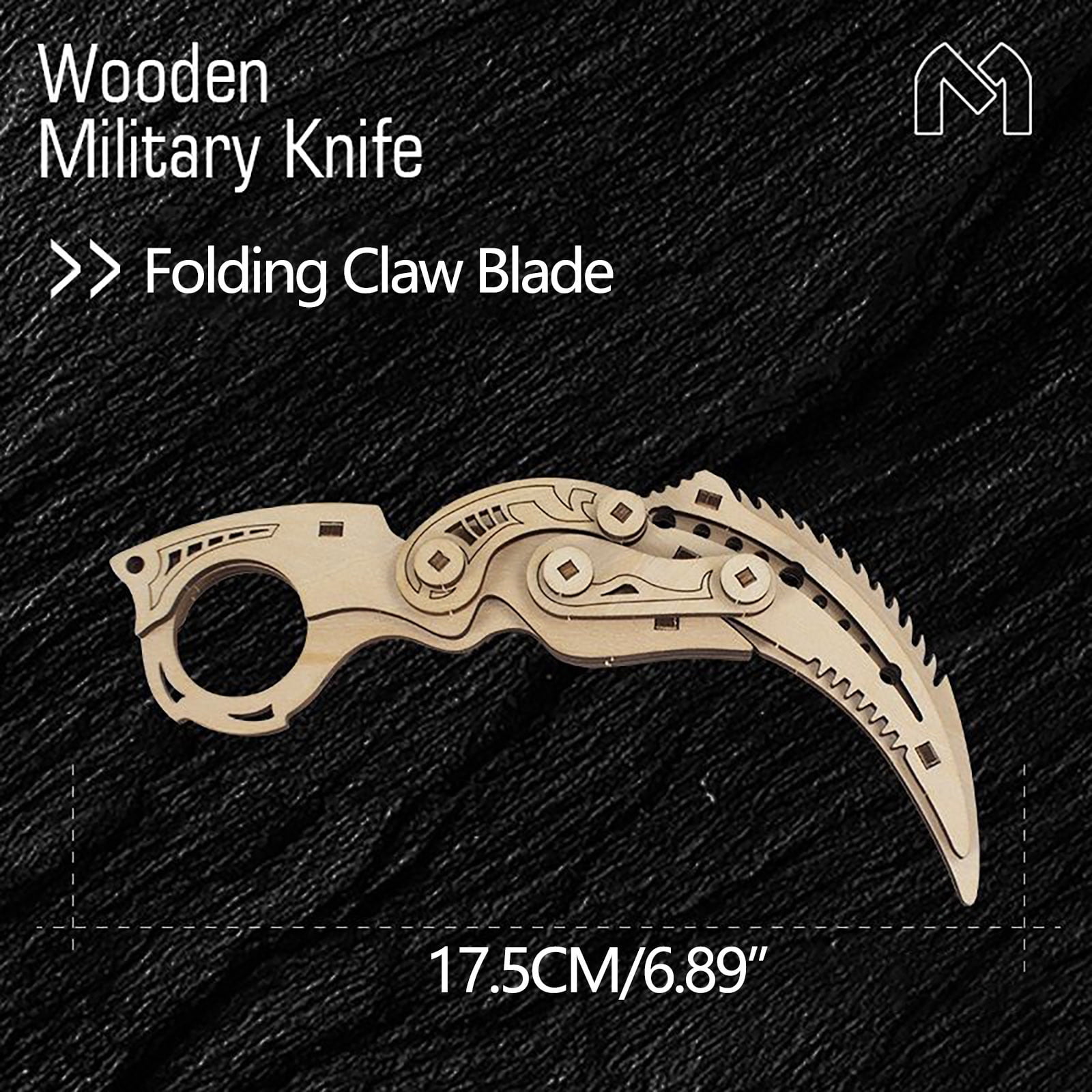 Generic 3D Wooden Puzzle Unique Wooden Military Knife Puzzle Kits ...