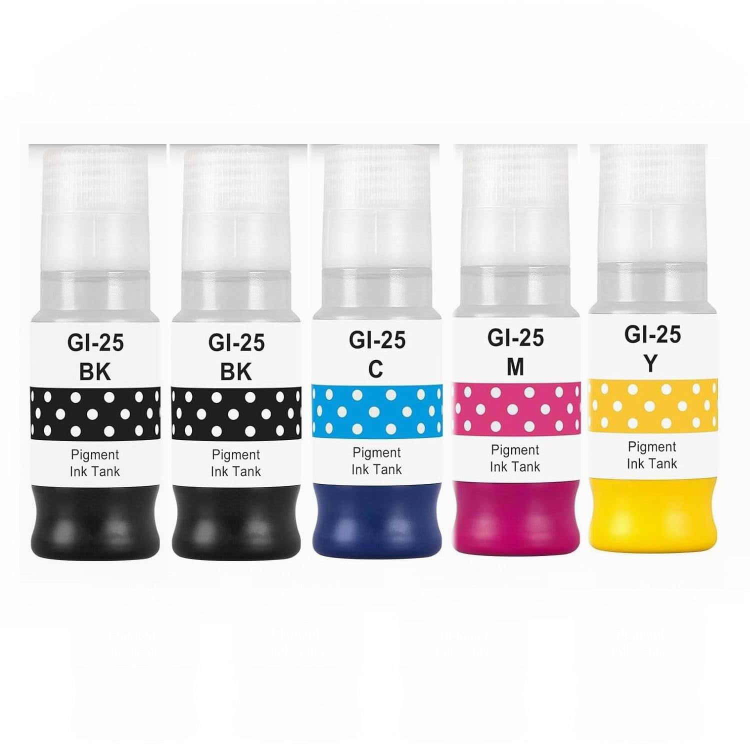 Generic 5 Pack GI-25 GI25 GI 25 Ink Bottle High Capacity Use for MAXIFY ...