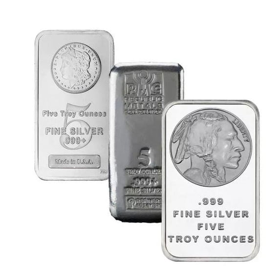 5 oz Silver Bars - Design Our Choice - Walmart.com