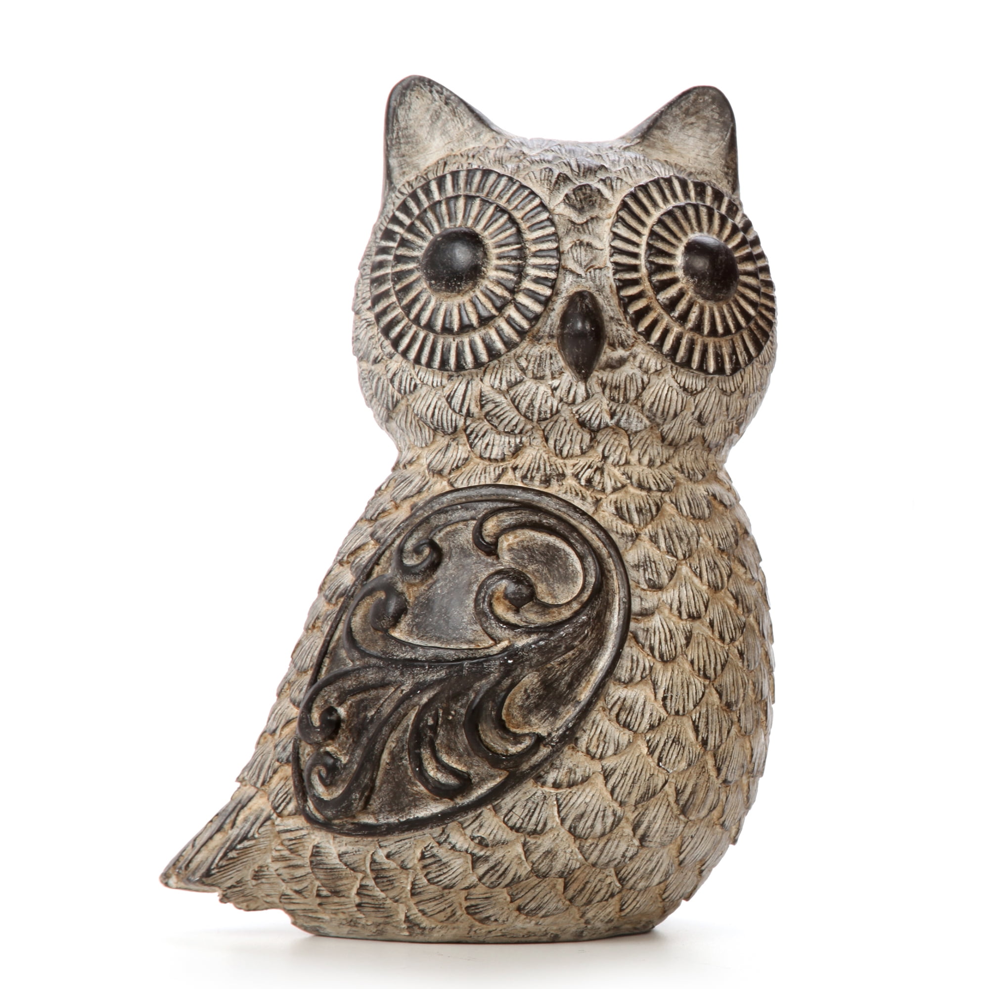 Generic 8" High Plastic Brown Tabletop Owl Decor - Walmart.com