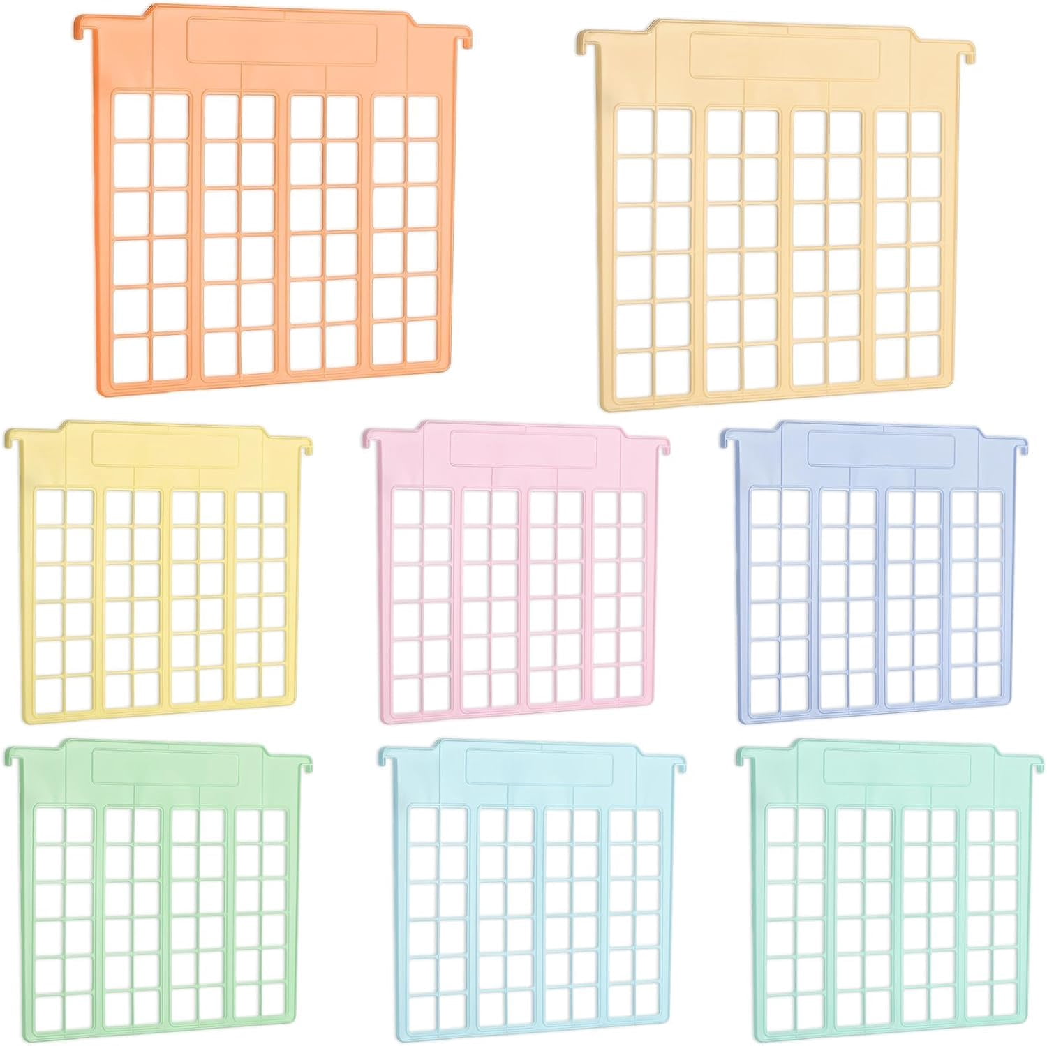 8 Pack Pastel Hanging File Folder Dividers for Cabinets - Party ...