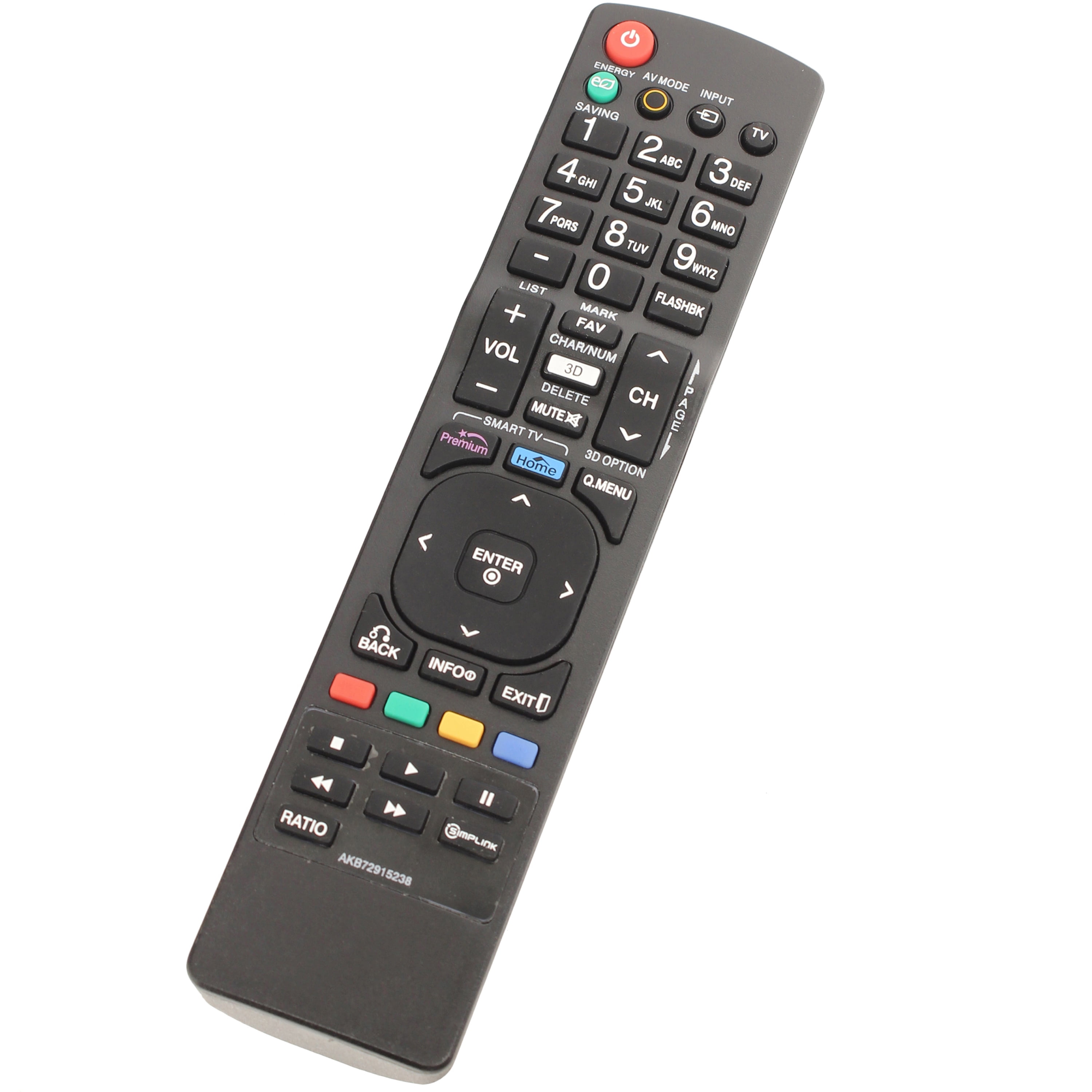 Generic AKB72915238 Remote Control for LG TV for 55LK550 / 55LV3700 ...