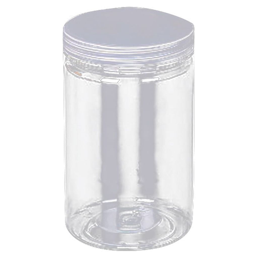 Clear Plastic Round Storage Jars,Empty Plastic Jars with Lids,Clear ...