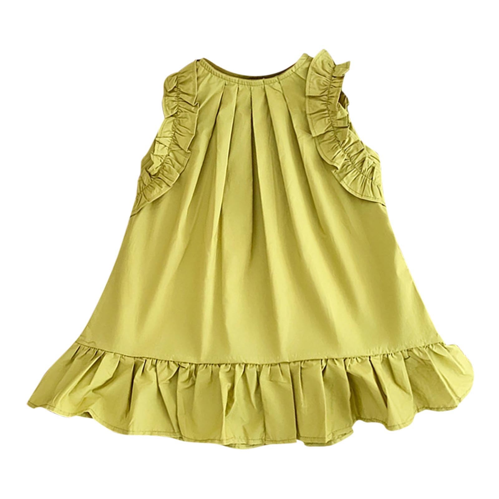 Generic Baby Girls Tulle Vintage Floral Dress Summer Sleeveless ...