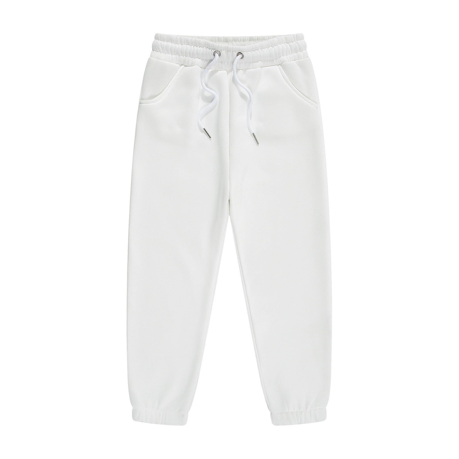 Generic Boys and Girls Sweatpants Solid Color Pants Casual Athletic ...