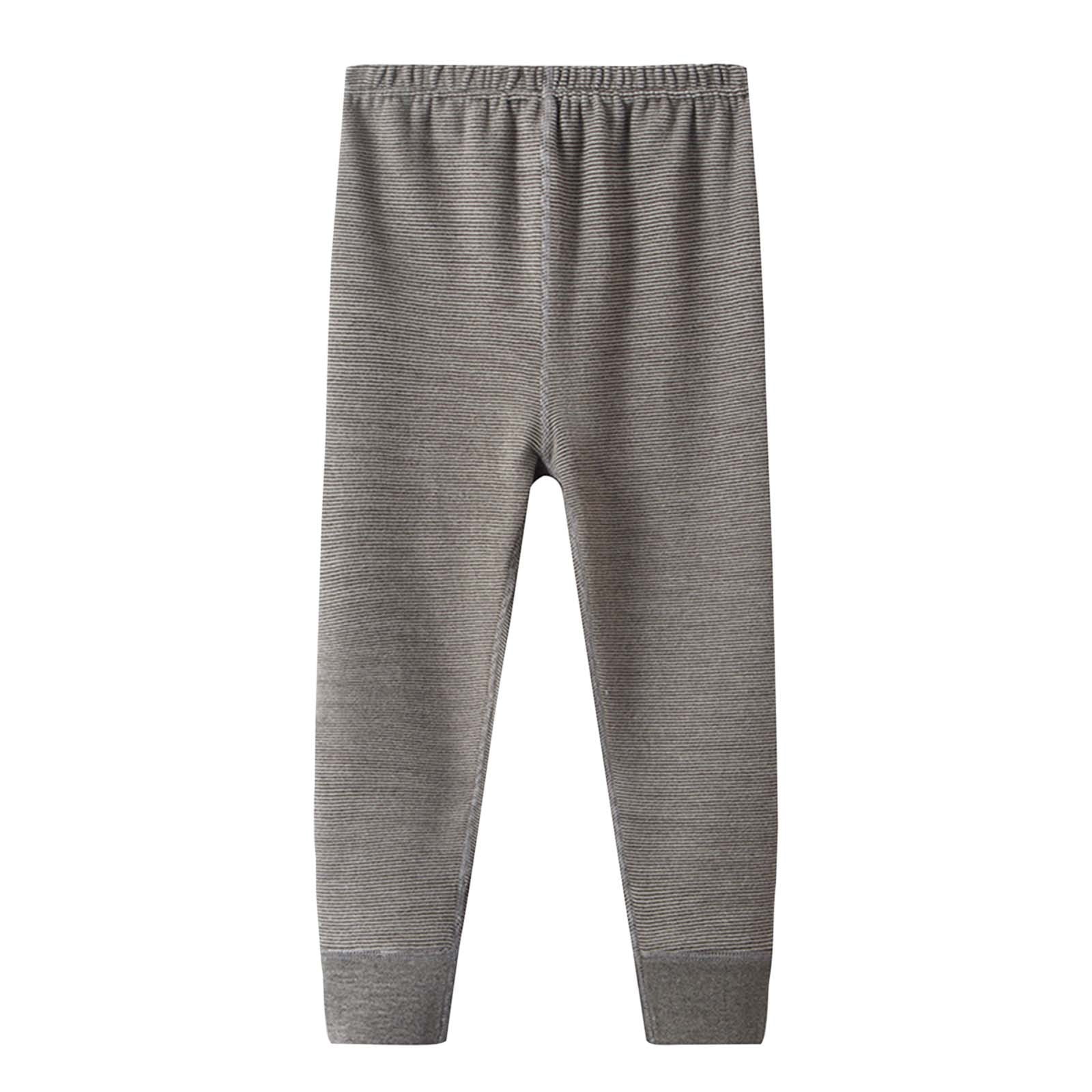 Generic Boys Girls Winter Pants Comfortable Thick Velvet Fleece Lined ...