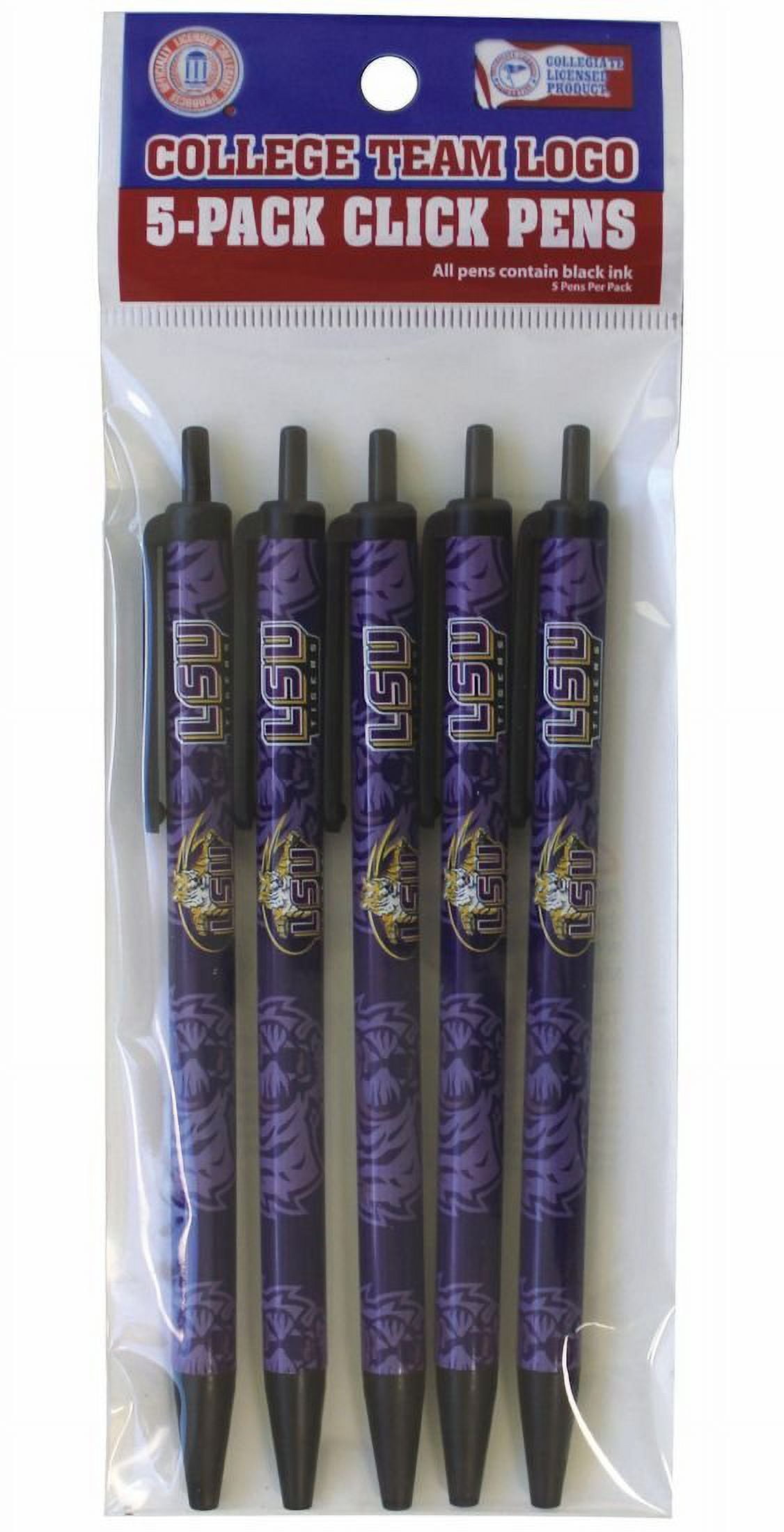 Pro Specialties Group NCAA LSU Retractable Click Pens 5-Pack - Walmart.com