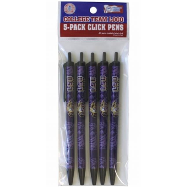 Generic Brand NCAA LSU Retractable Click Pens, 5-Pack - Walmart.com
