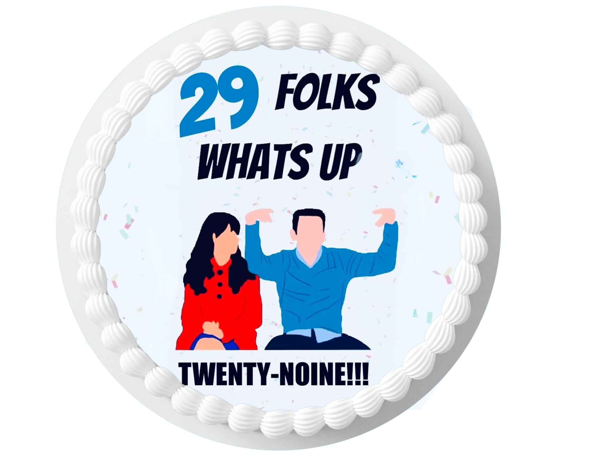 Generic Cake Topper FEV6 29 Edible New Girl Perzonalized 7.5 inch ...