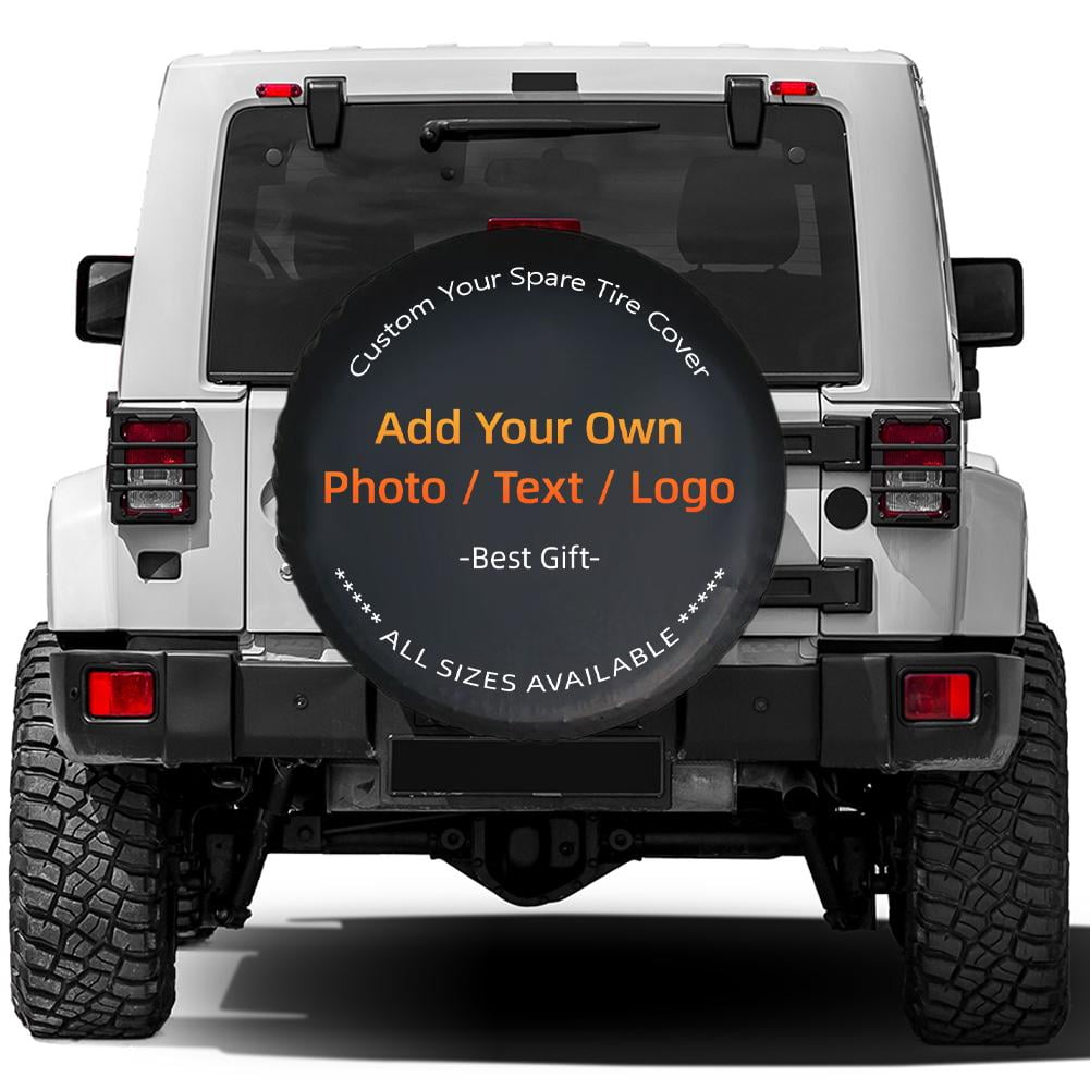 Generic Car Spare Tire Protection Cover - Customize with Photo / Text ...