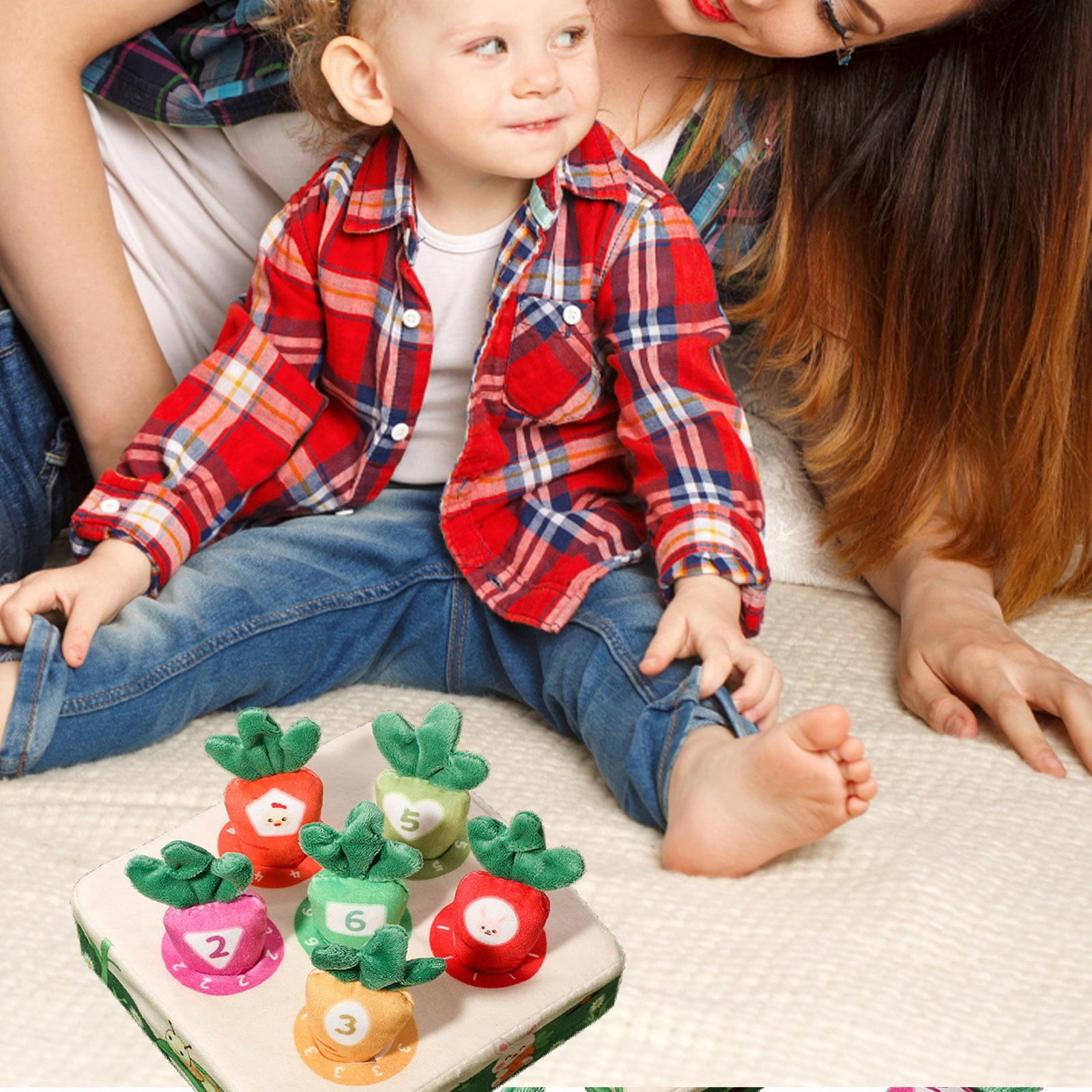 Generic Carrot Harvest Game Plushtoy for Baby Boys and Girls 1 2 3 Year ...