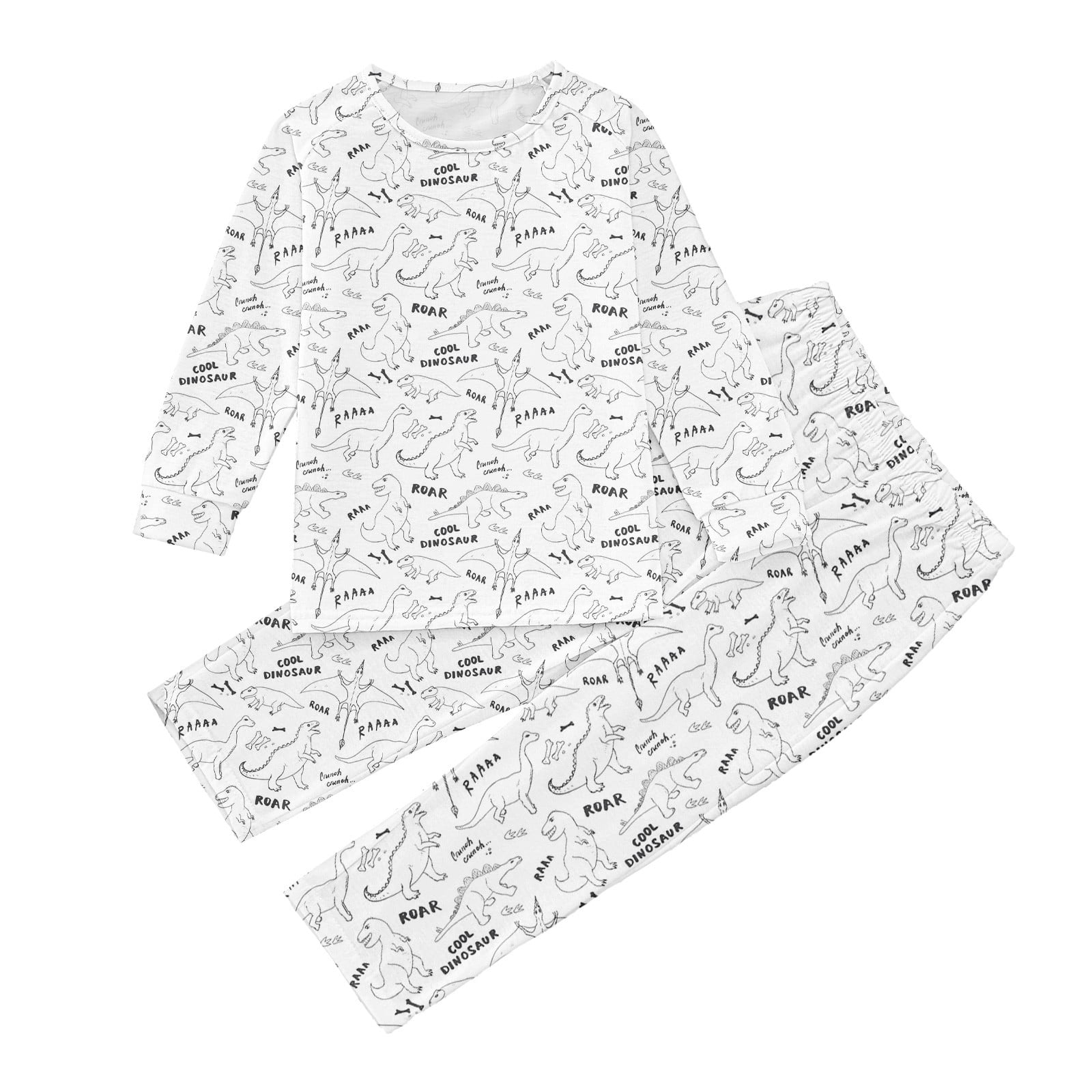 Generic Cartoon Character Pajama Sets For Kids Kid DIY Hand Painted ...