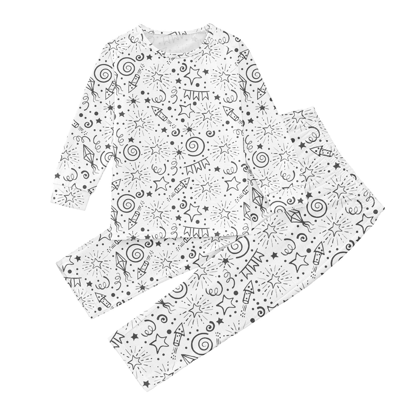 Generic Boys Long Sleeve Shirts Set Children Kids DIY Hand Painted ...