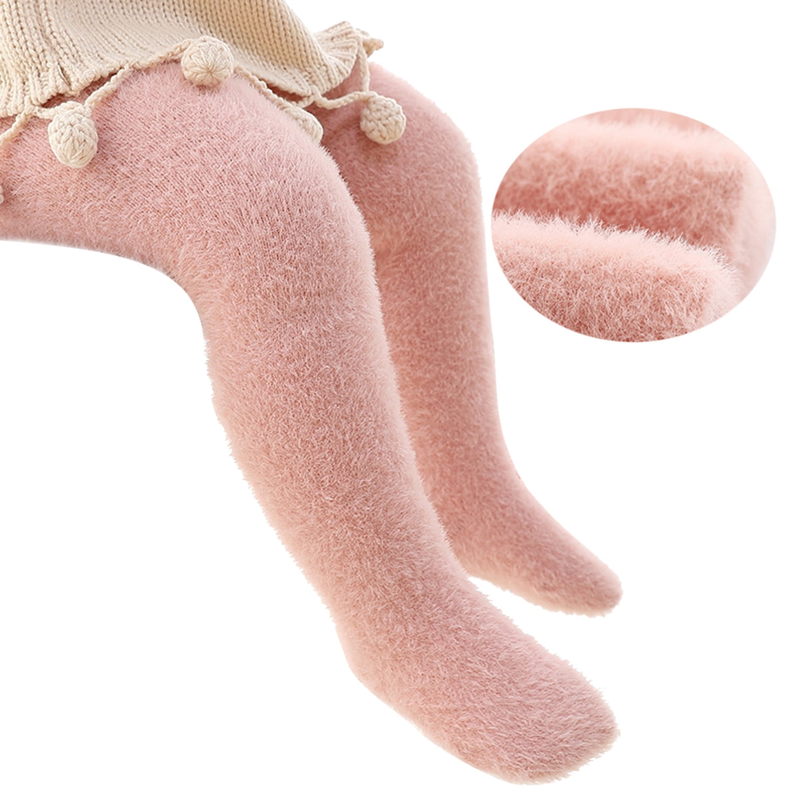 Generic Children'S Cozy Winter Footed Pants Baby Girls Soft Warm Winter ...