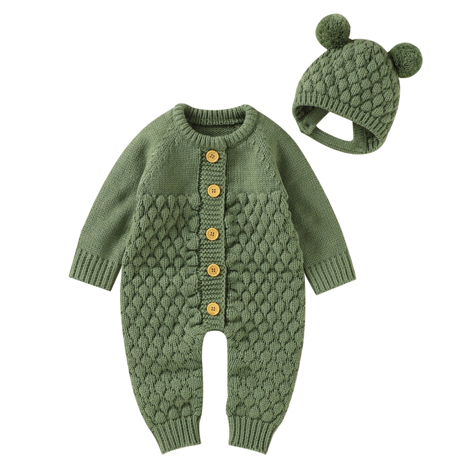 Generic Children's Sweaters Baby Girl Boy Cotton Knitted Sweater Romper ...