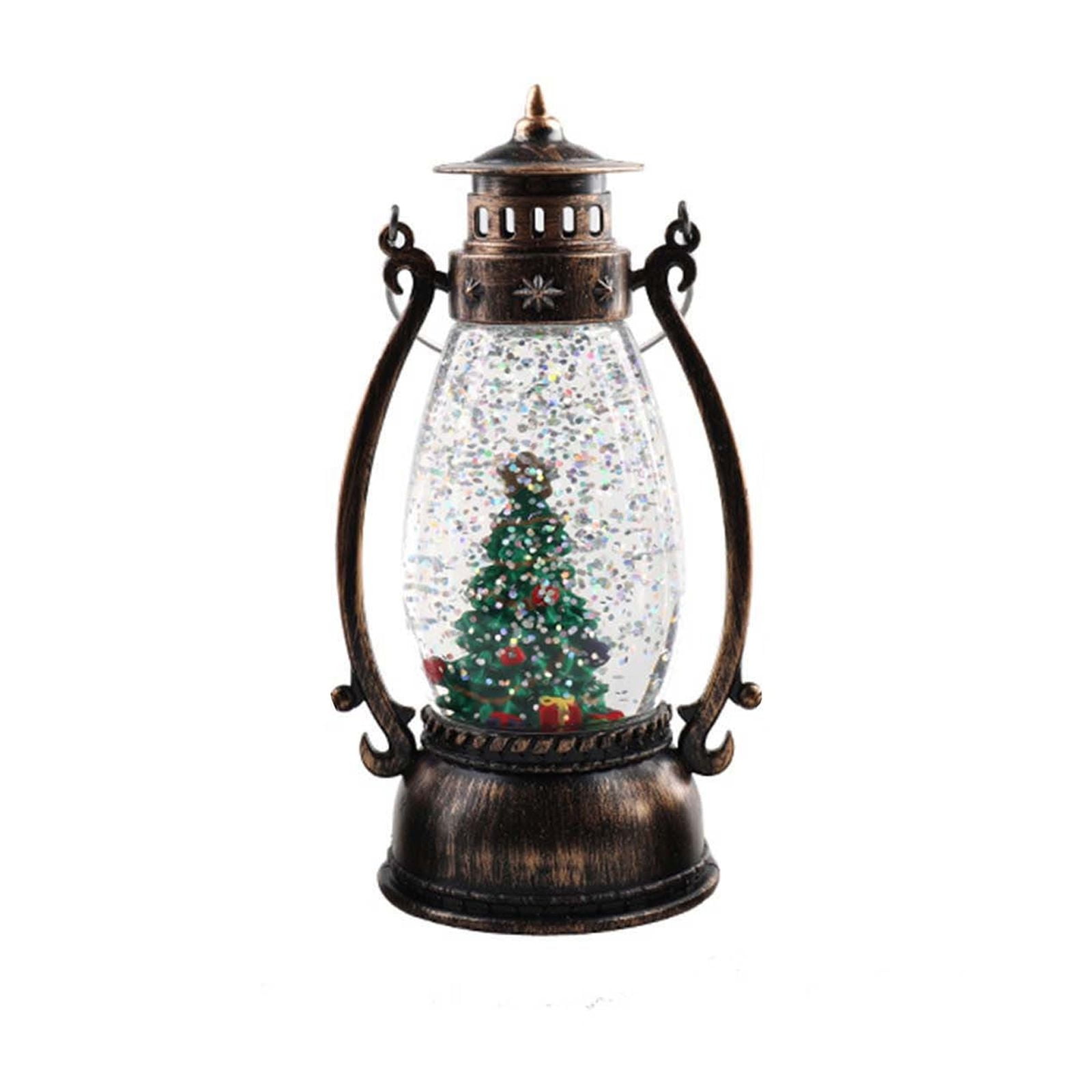 Generic Christmas Snow Globe Lantern, Christmas Village Church Scene ...