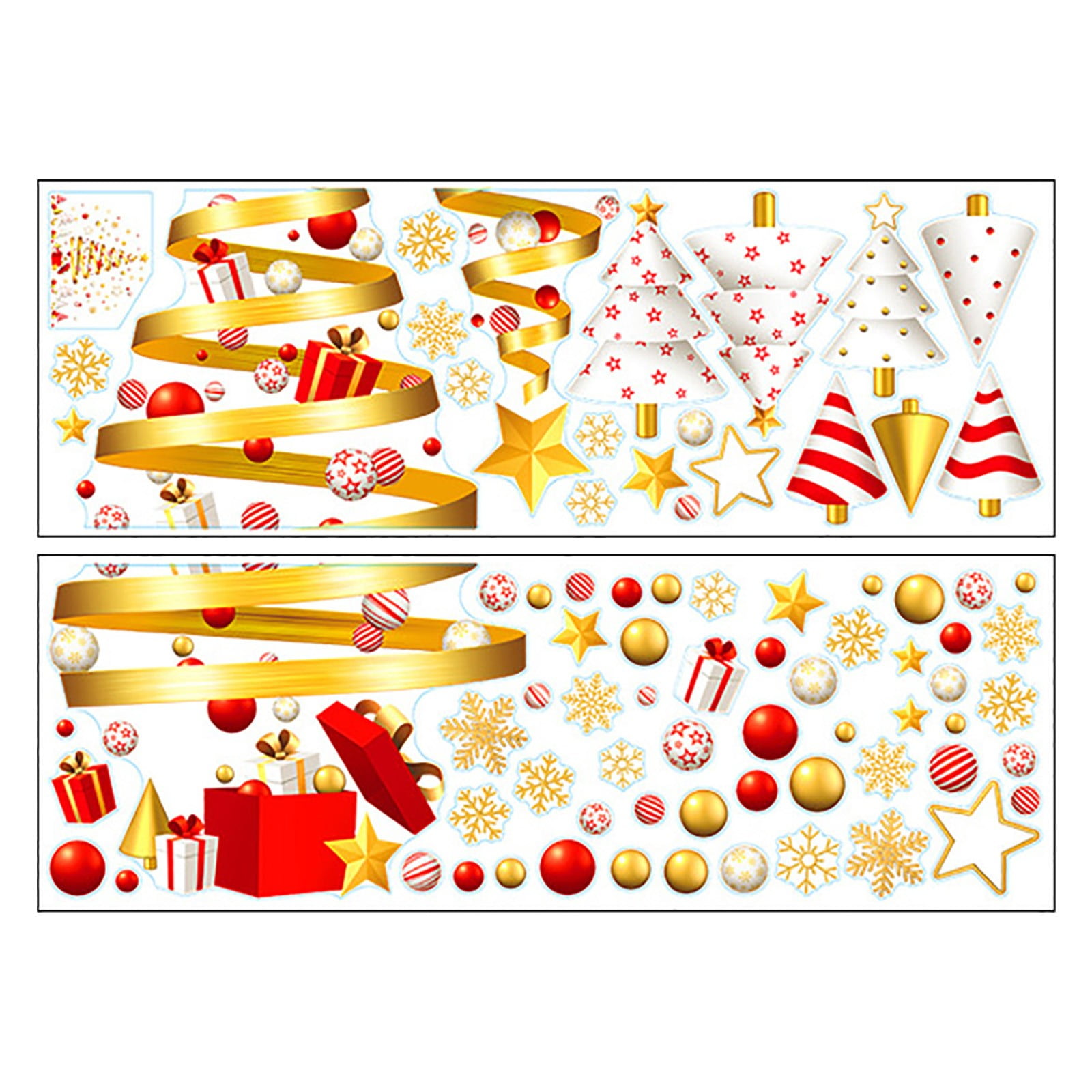 Generic Christmas Tree Window Clings Stickers for Glass, Extra Large ...