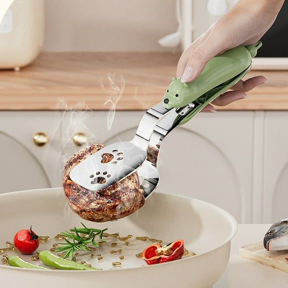 Generic Cooking Spatula Tongs,2026 New Double Spatula Flipper Stainless ...