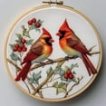 Generic Counted Easy Cross Stitch Kits Cardinal Bird Color Stamped ...