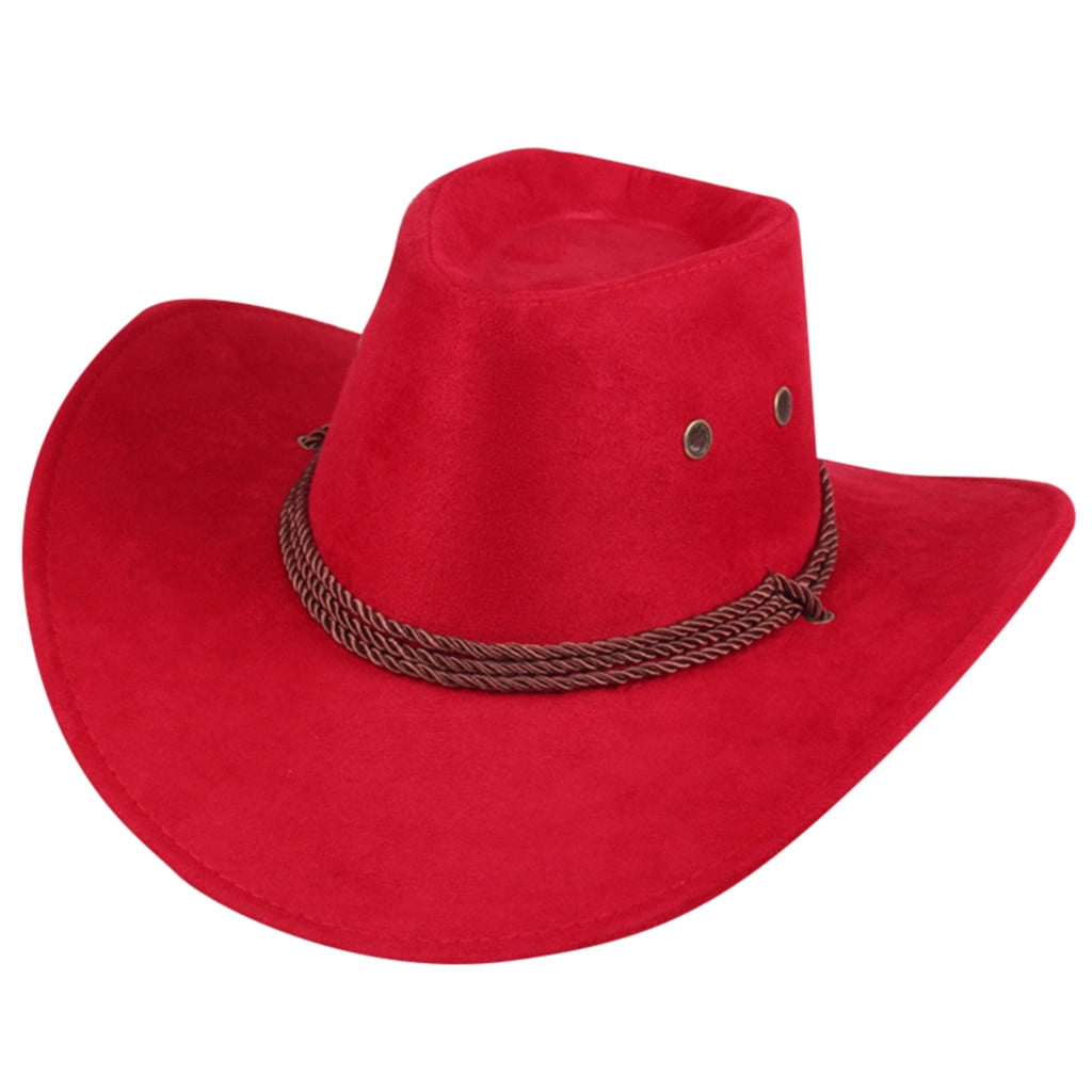 Generic Couple'S Cowboy Hat With Adjustable Straps Trendy Western Sun ...