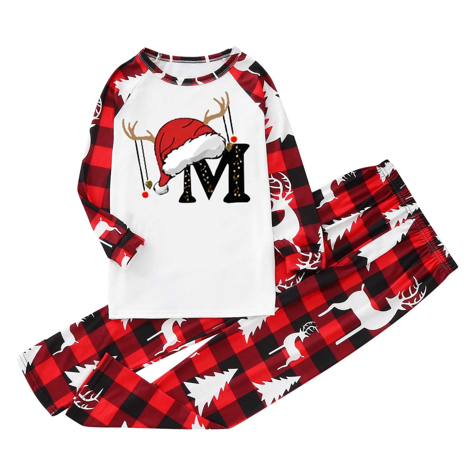 Generic Custom Family Christmas Pajamas Matching Sets A-Z Letter ...