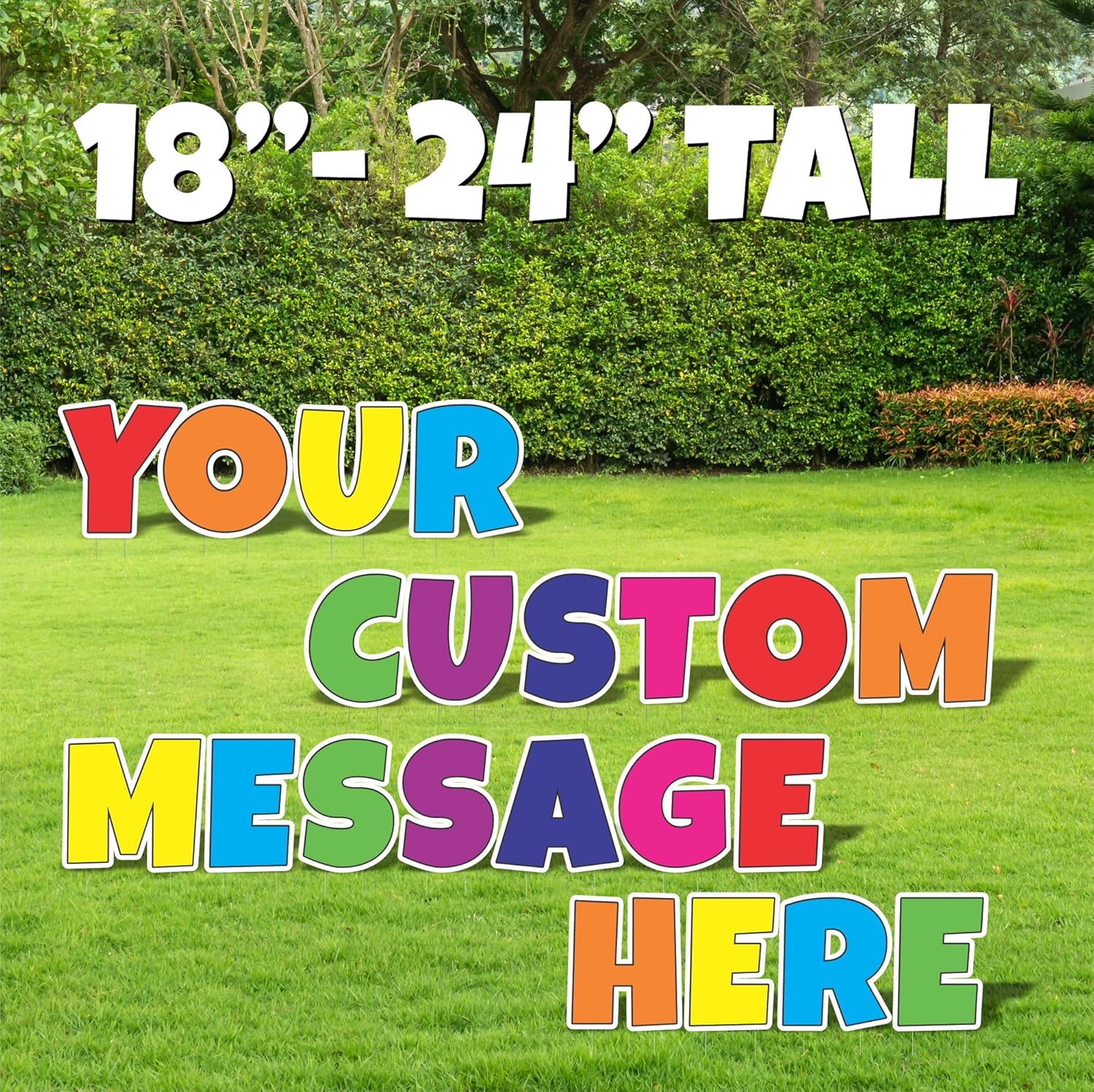 Generic Custom Letter Yard Sign-Build Your Own Sign-Lawn Letter Sign ...