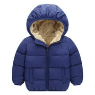HILEELANG Little Boy Winter Hodded Puffer Color-Block Jackets Coats Light Weight Outerwear ...