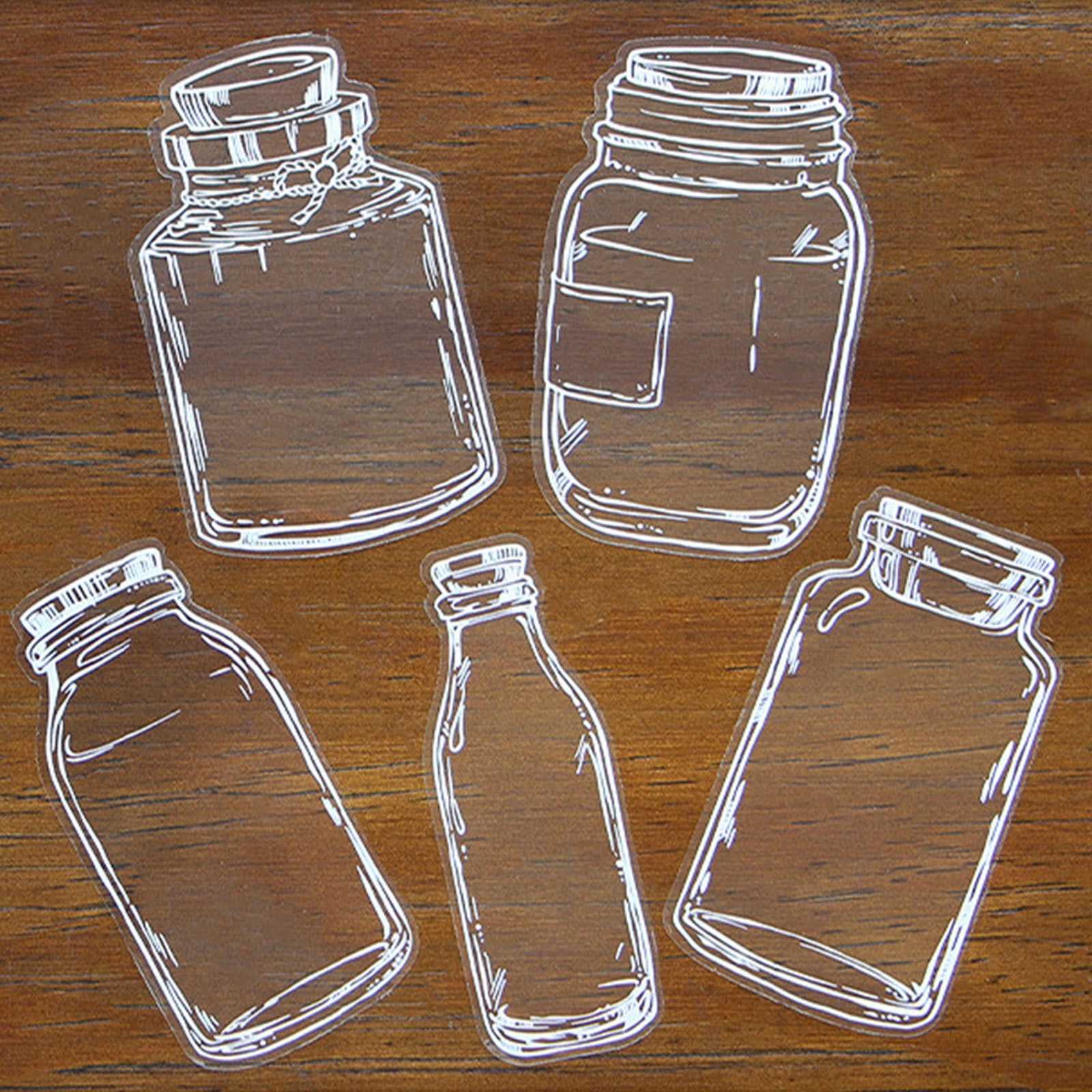 Generic Dried Flower Bookmark Transparent Embossed Vase Small Fresh ...